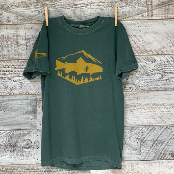 Fly Fishing 🎣 - Short Sleeve Shirt - Think Greene