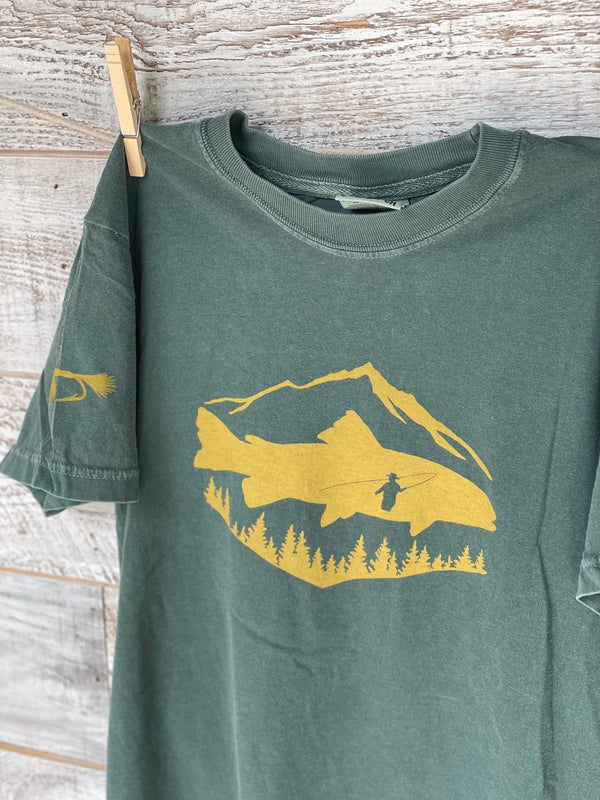 Fly Fishing 🎣 - Short Sleeve Shirt - Think Greene